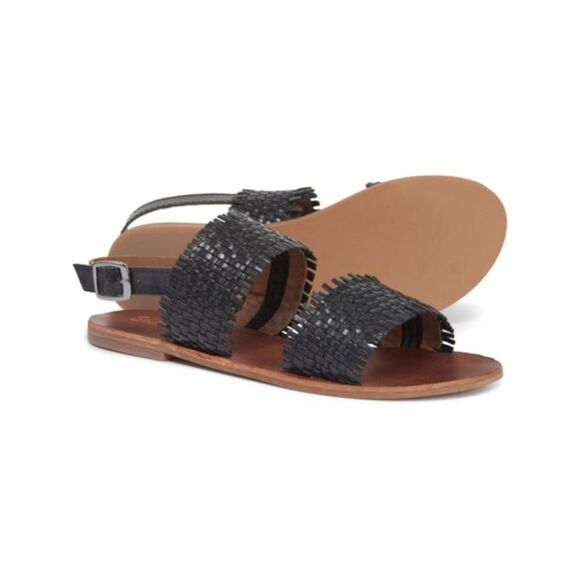 Splendid | Shoes | Splendid Womens Black Woven Thomas Round Toe Block ...